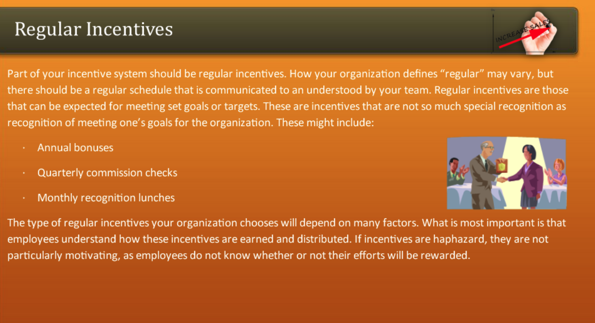 Regular Incentives - FreshSkills